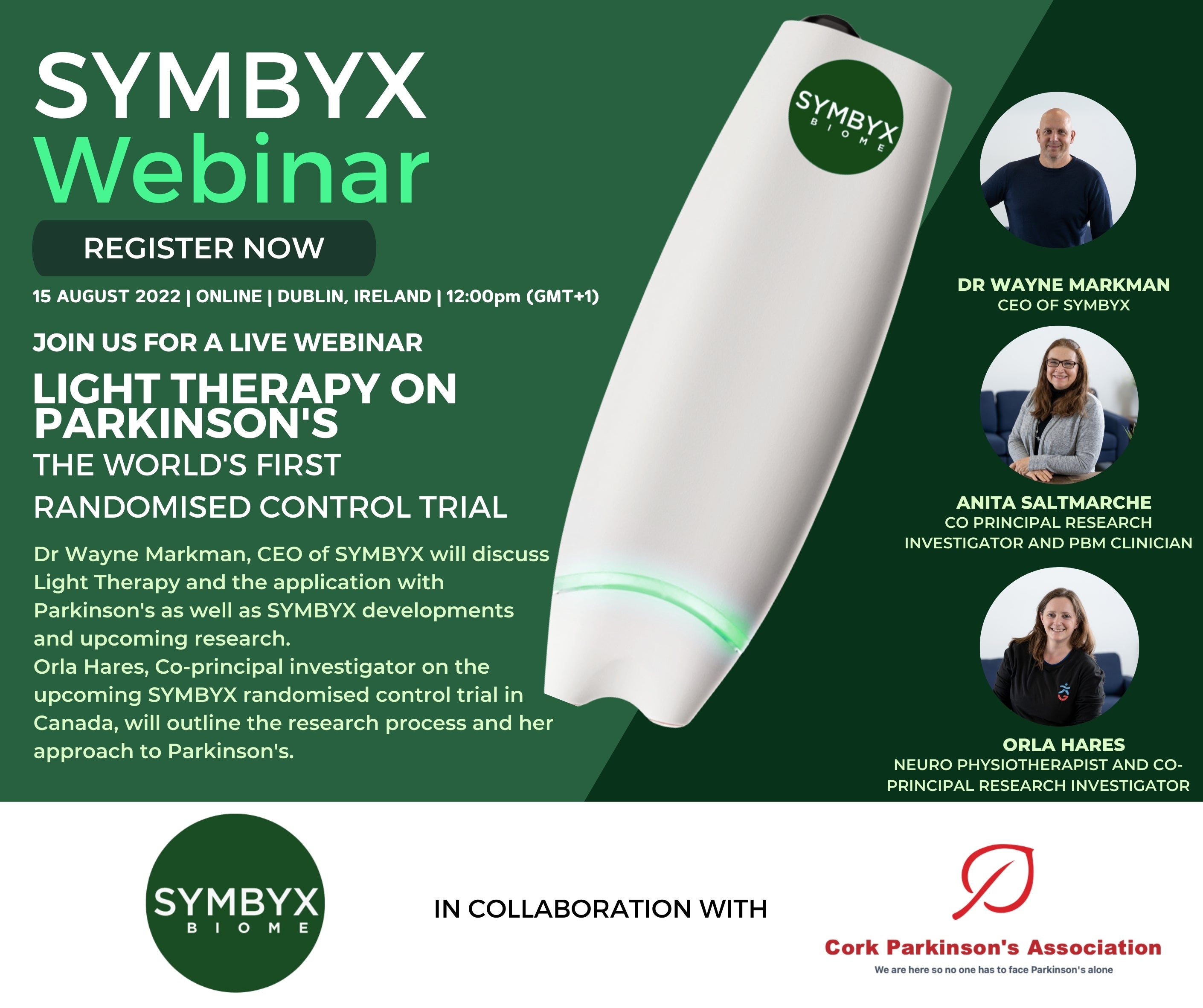 Webinar on Light Therapy for Parkinson's – SYMBYX Biome